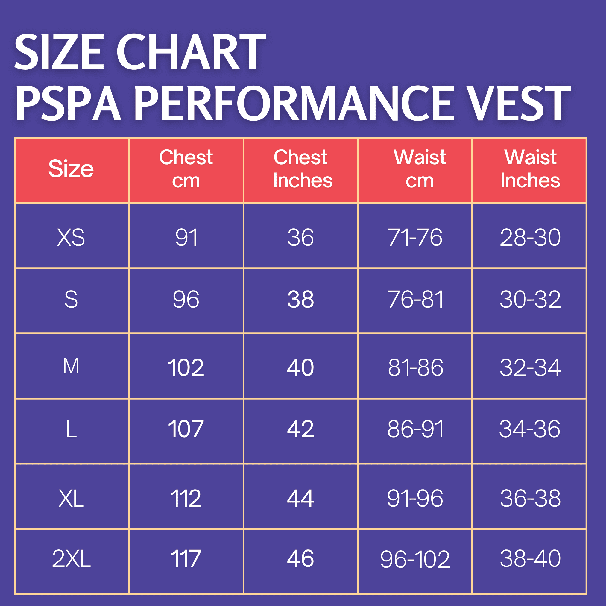 PSPA Performance Running Vest - PSPA